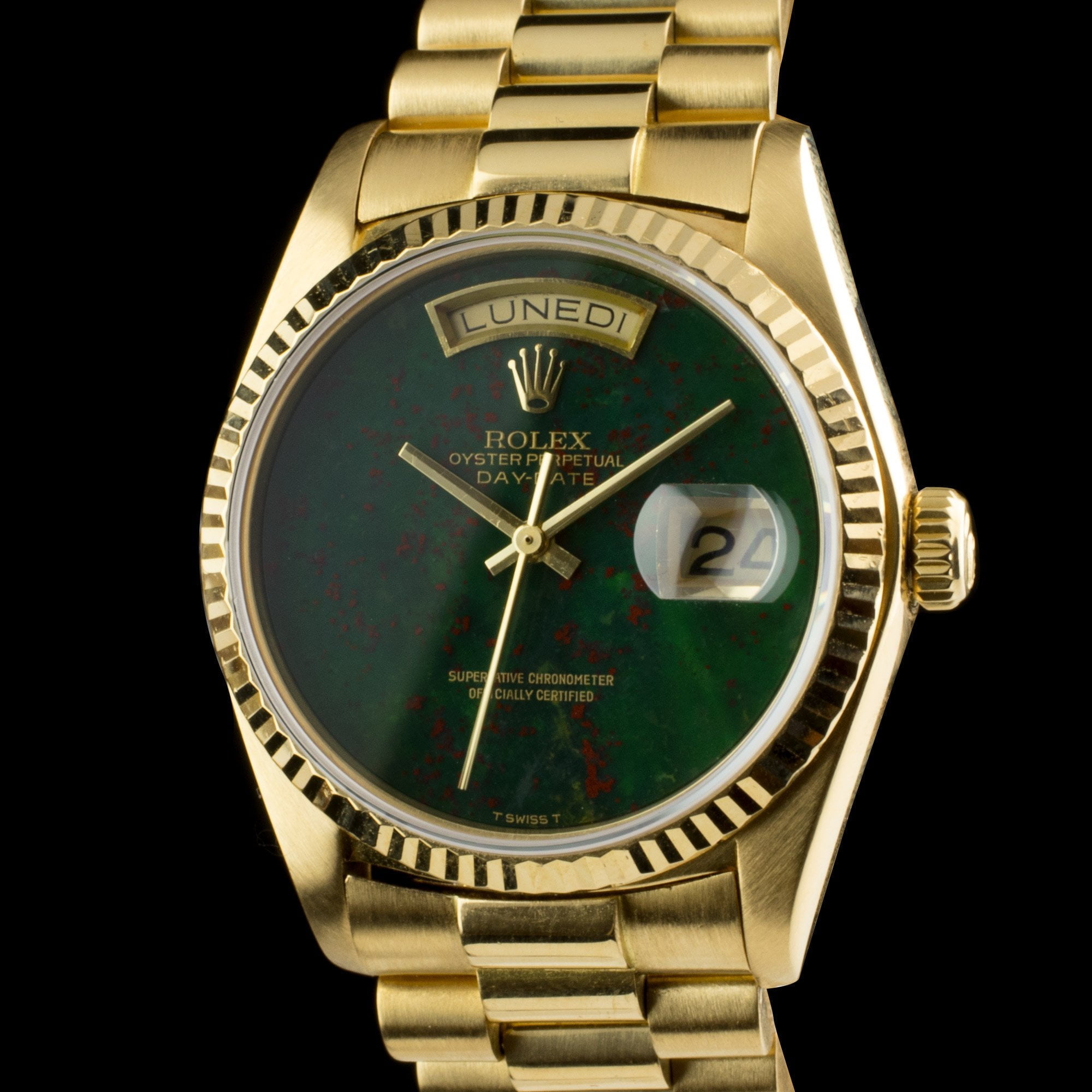 Rolex Day-Date 18038 "Jasper/ Bloodstone" - AMSTERDAM VINTAGE WATCHES