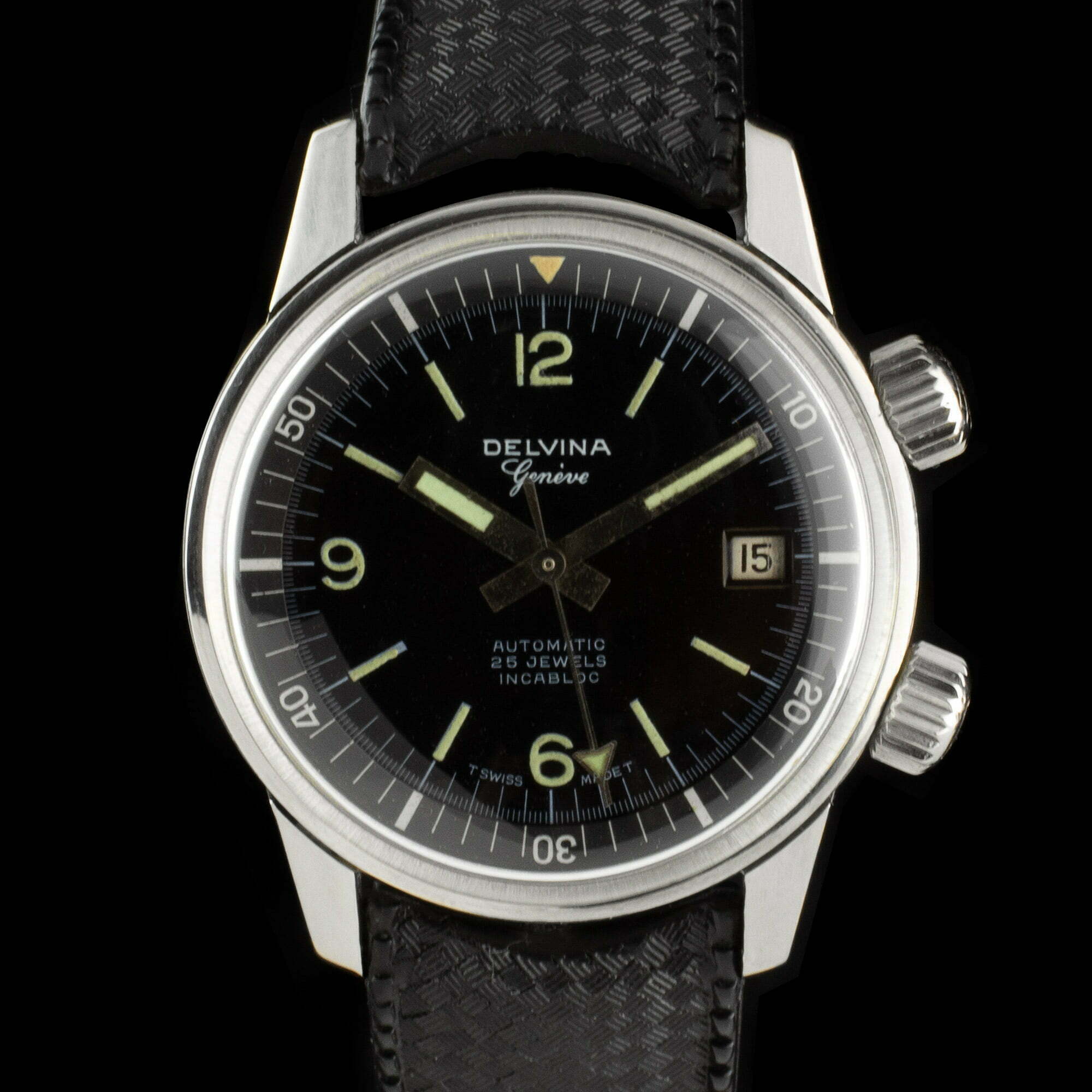 Delvina Diver Super Compressor - AMSTERDAM VINTAGE WATCHES