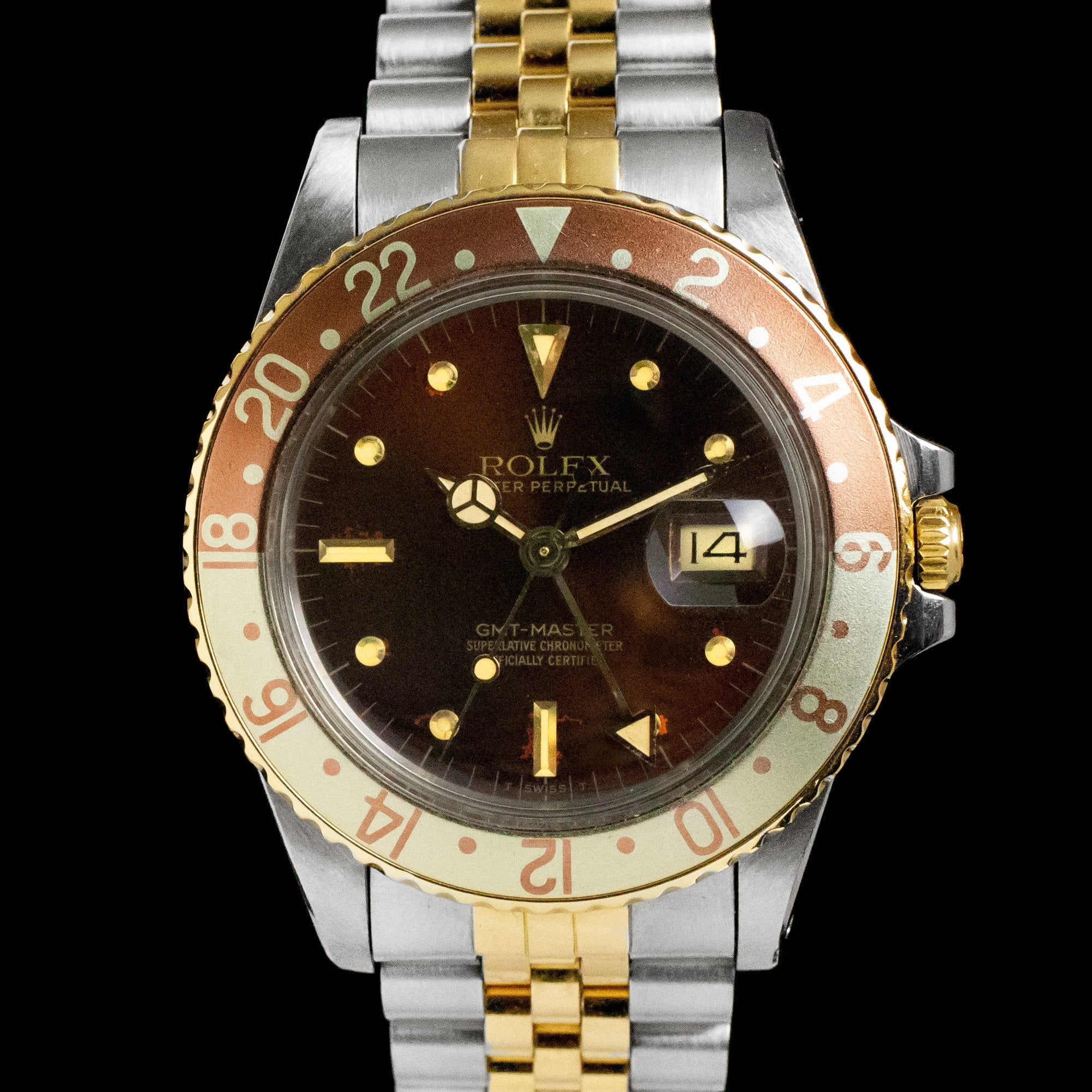 Rolex GMT Master 16753 Root Beer Bezel AMSTERDAM VINTAGE WATCHES Rolex GMT Master 16753 Root Beer Bezel AMSTERDAM VINTAGE WATCHES