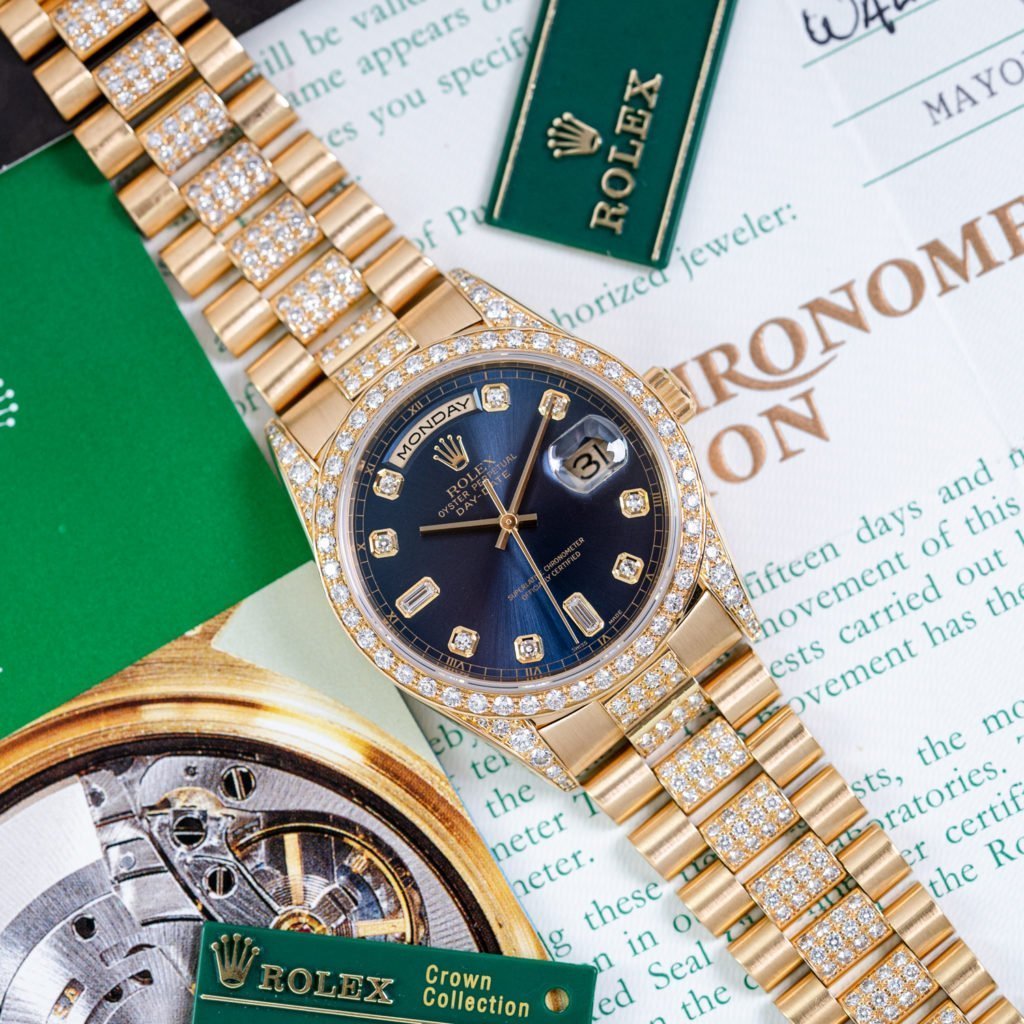 Rolex Day-Date 18388 'Diamond Dial' - Amsterdam Vintage Watches