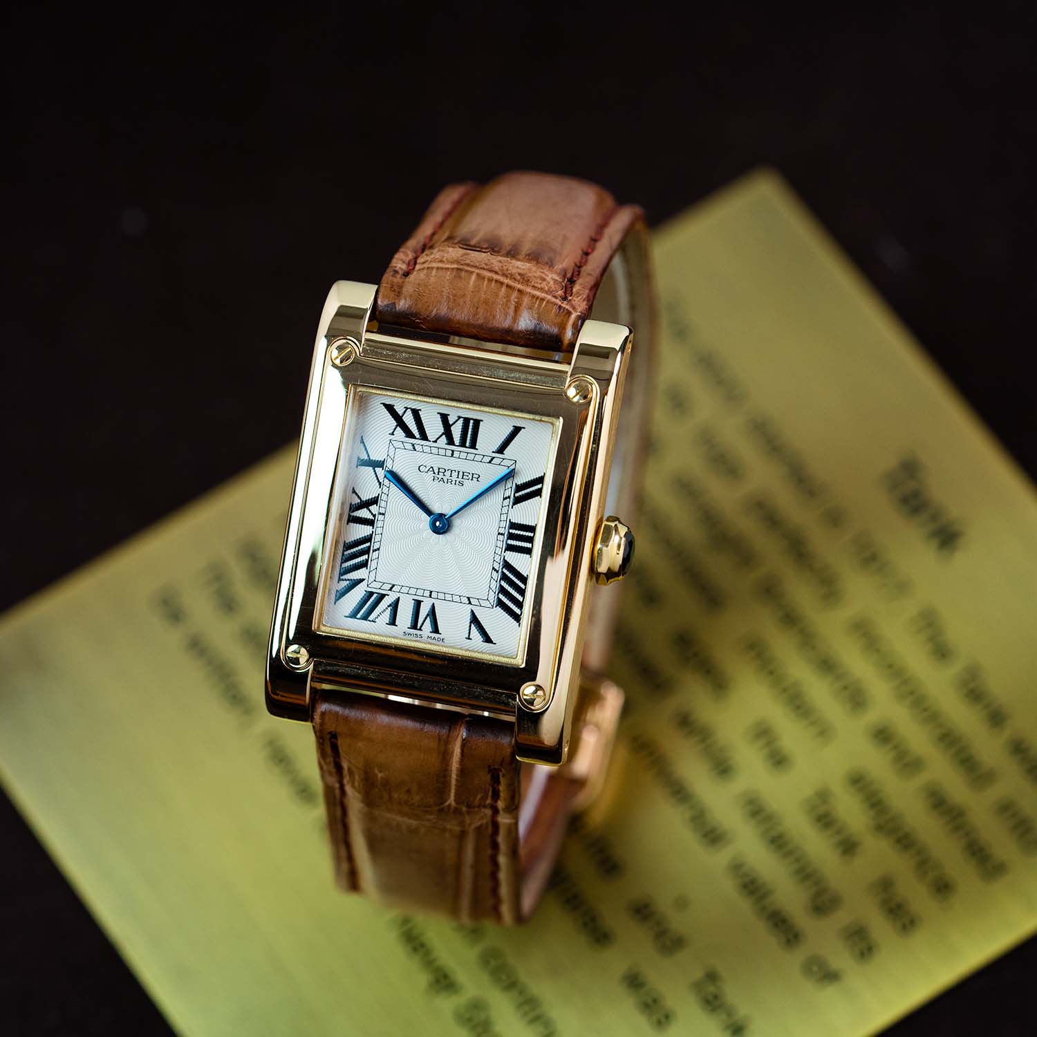 Cartier Tank à Vis 2484 'Collection Priveé' - AMSTERDAM VINTAGE WATCHES