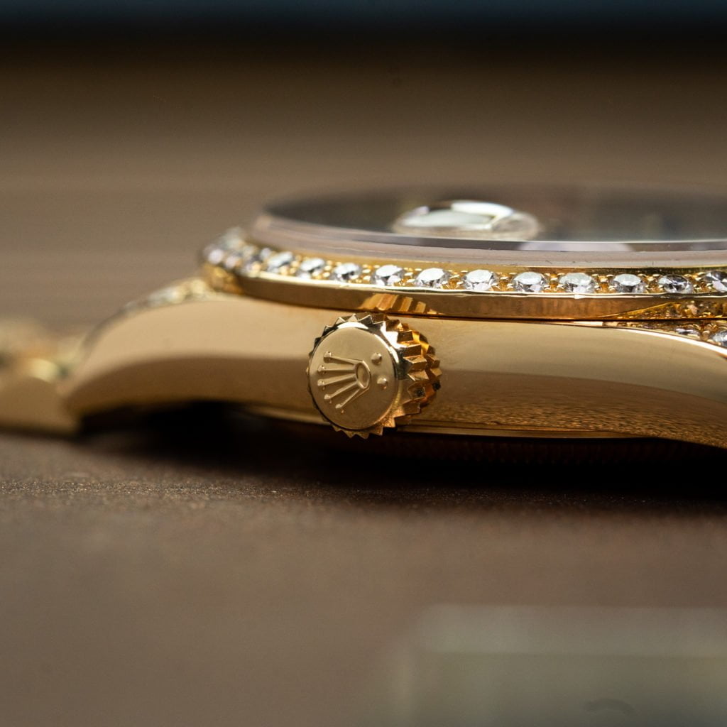 Rolex Day-Date 18388 'Diamond Sapphire' - Amsterdam Vintage Watches