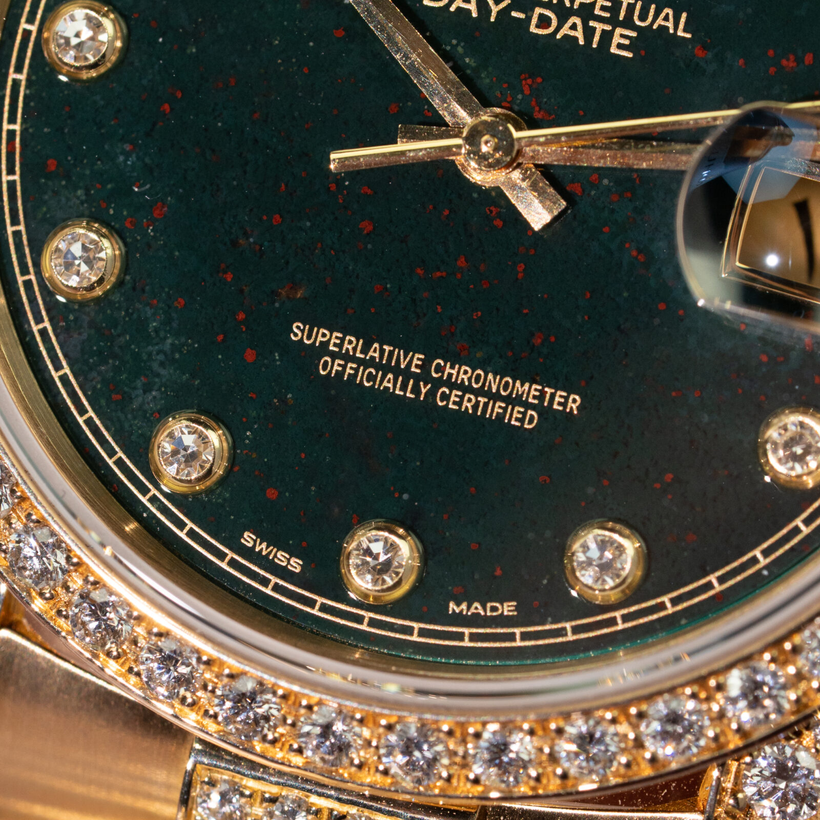 Rolex Day-Date 18388 'Bloodstone Pinball' - Amsterdam Vintage Watches