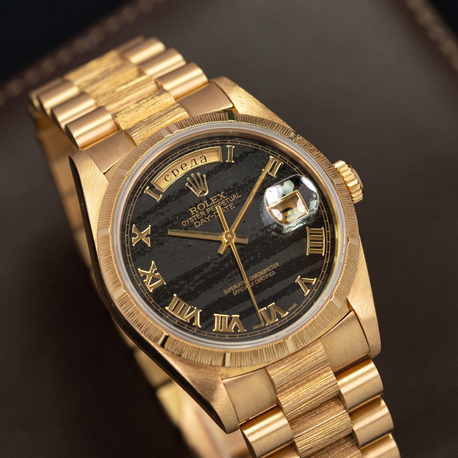 Rolex Day-Date 18248 'Ferrite' - Amsterdam Vintage Watches