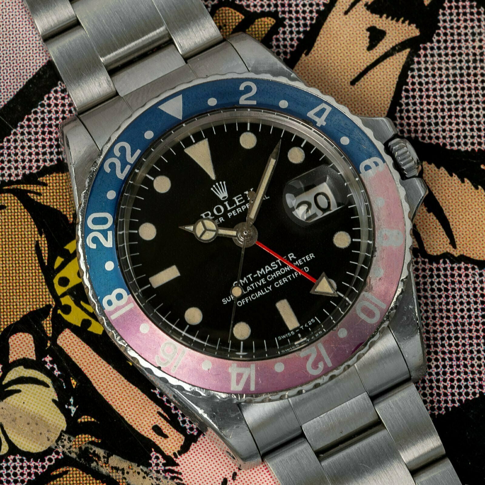 Rolex GMT-Master 1675 'Long E mk1 Fuchsia' - Amsterdam Vintage Watches