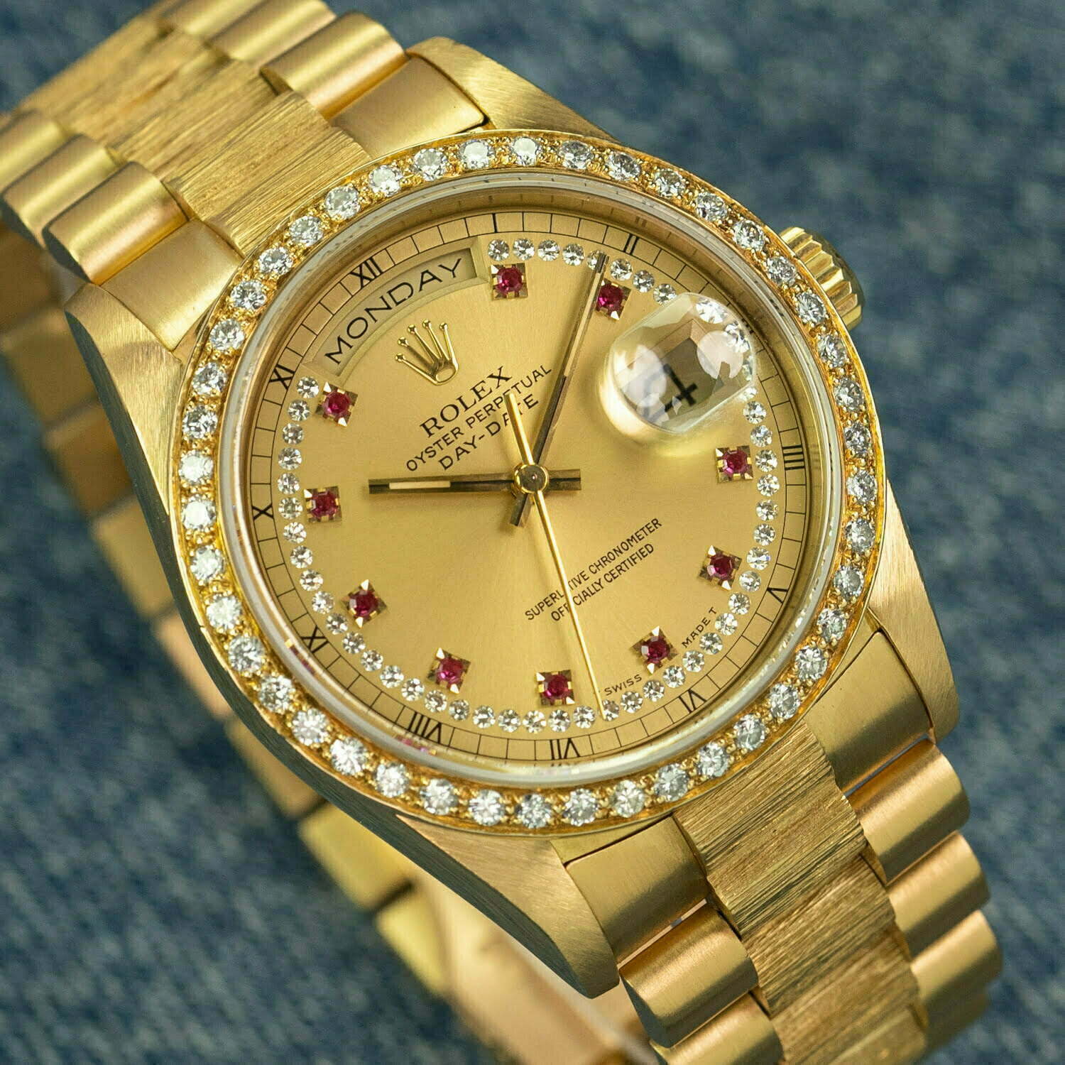 Rolex Day-Date 18248 'Bark Ruby String' - Amsterdam Vintage Watches