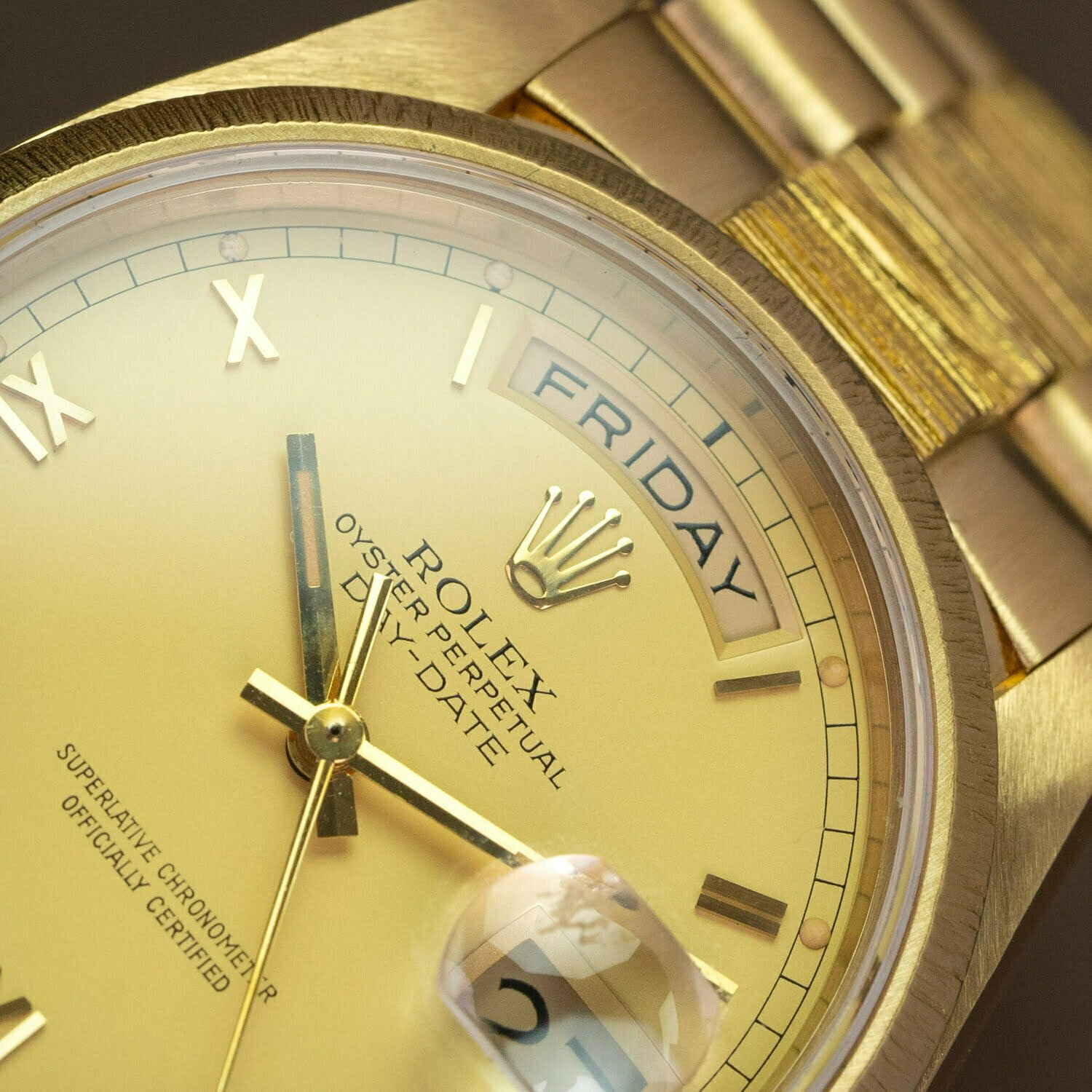 Rolex Day-Date 18078 'Lemon Bark' - Amsterdam Vintage Watches