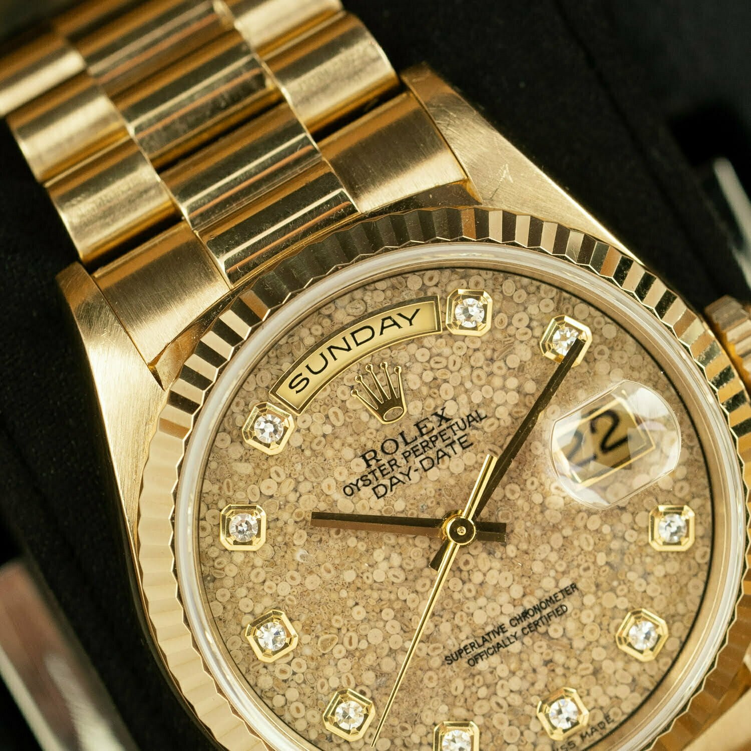Rolex Day-Date 18238 'Fossil' - Amsterdam Vintage Watches