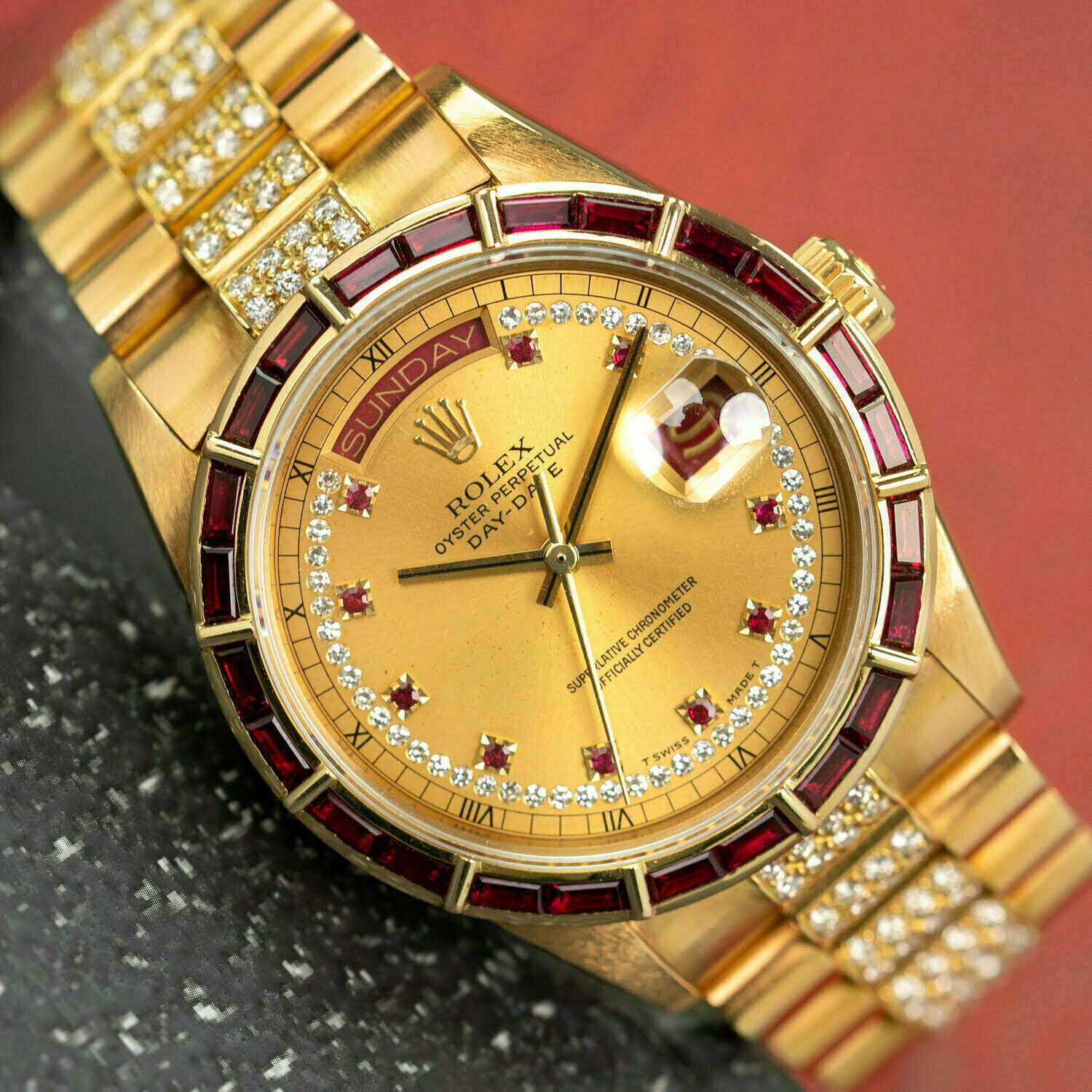 Rolex Day-Date 18168 'Ruby' - Amsterdam Vintage Watches