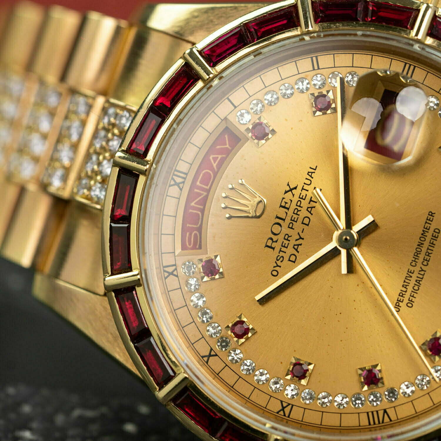 Rolex Day-Date 18168 'Ruby' - Amsterdam Vintage Watches