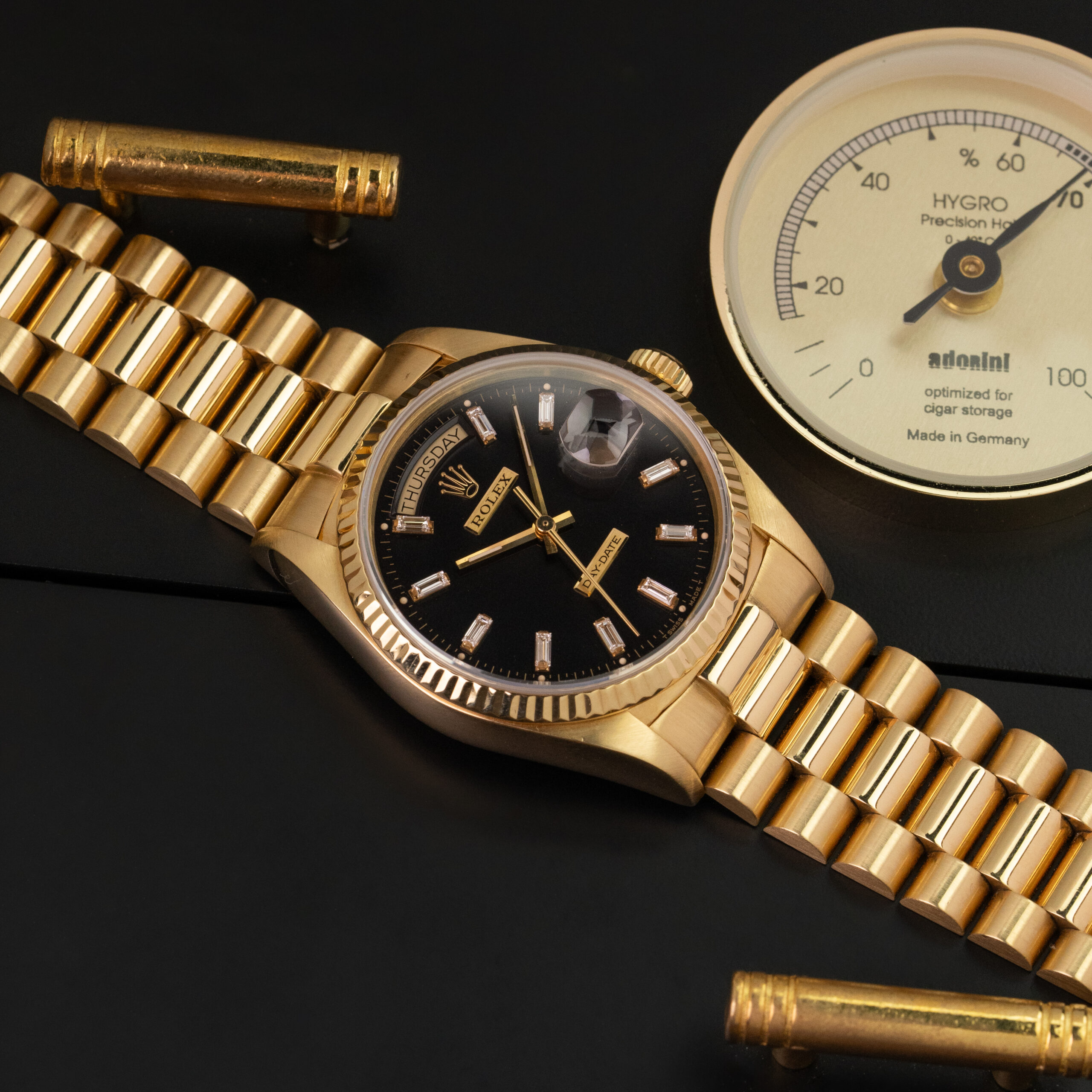 Rolex Day-Date 18038 'Baguette' - Amsterdam Vintage Watches