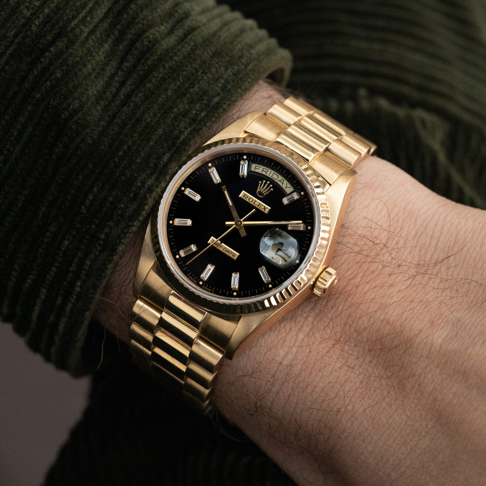 Rolex Day-Date 18038 'Baguette' - Amsterdam Vintage Watches