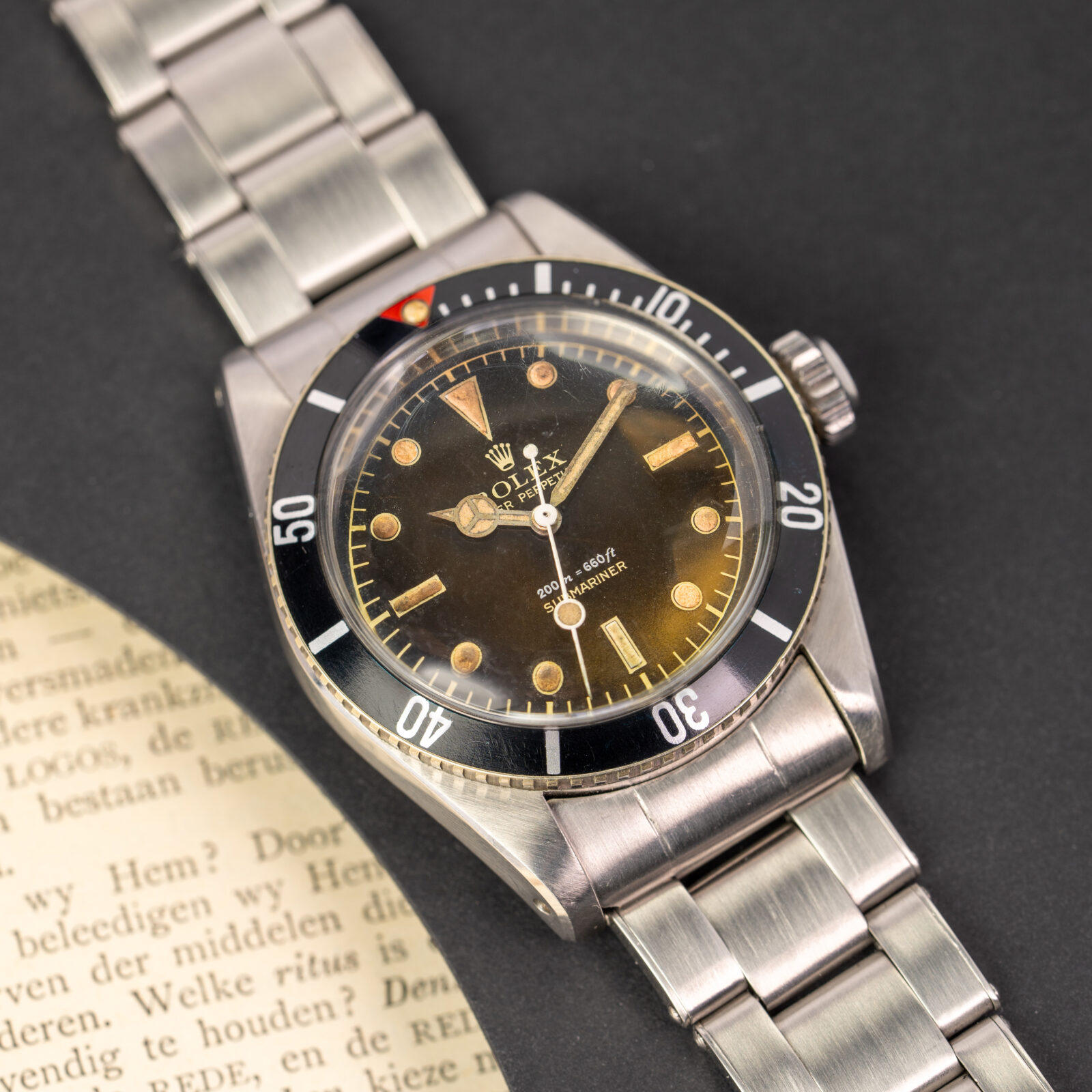 Rolex Submariner 6538 'Tropical Big Crown' - Amsterdam Vintage Watches